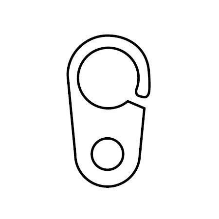 Vesta Castilian Plastic Ring Clip Large