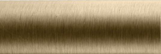 Vesta Solid Brass Reeded Tubing - 6 Foot