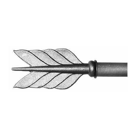 ONA Drapery 3/4 - 1 Inch Wrought Iron Tail Feather Finial