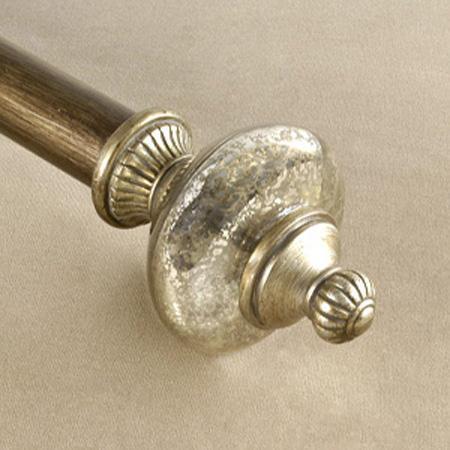 Robert Allen Casual Elegance Mirrored Glass Finial - Pair